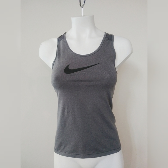 Nike | Tops | Nike Razor Back Drifit Tank Top Grey | Poshmark